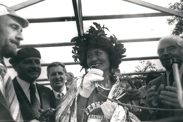 Miki Gorman and Toshi d'Elia