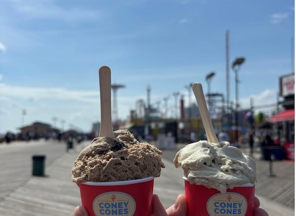 Coney Cones gelato on Coney Island.